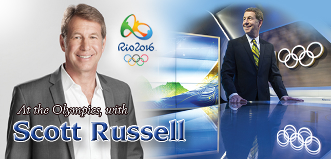 At the Olympics, with Scott Russell - Mechanical Business