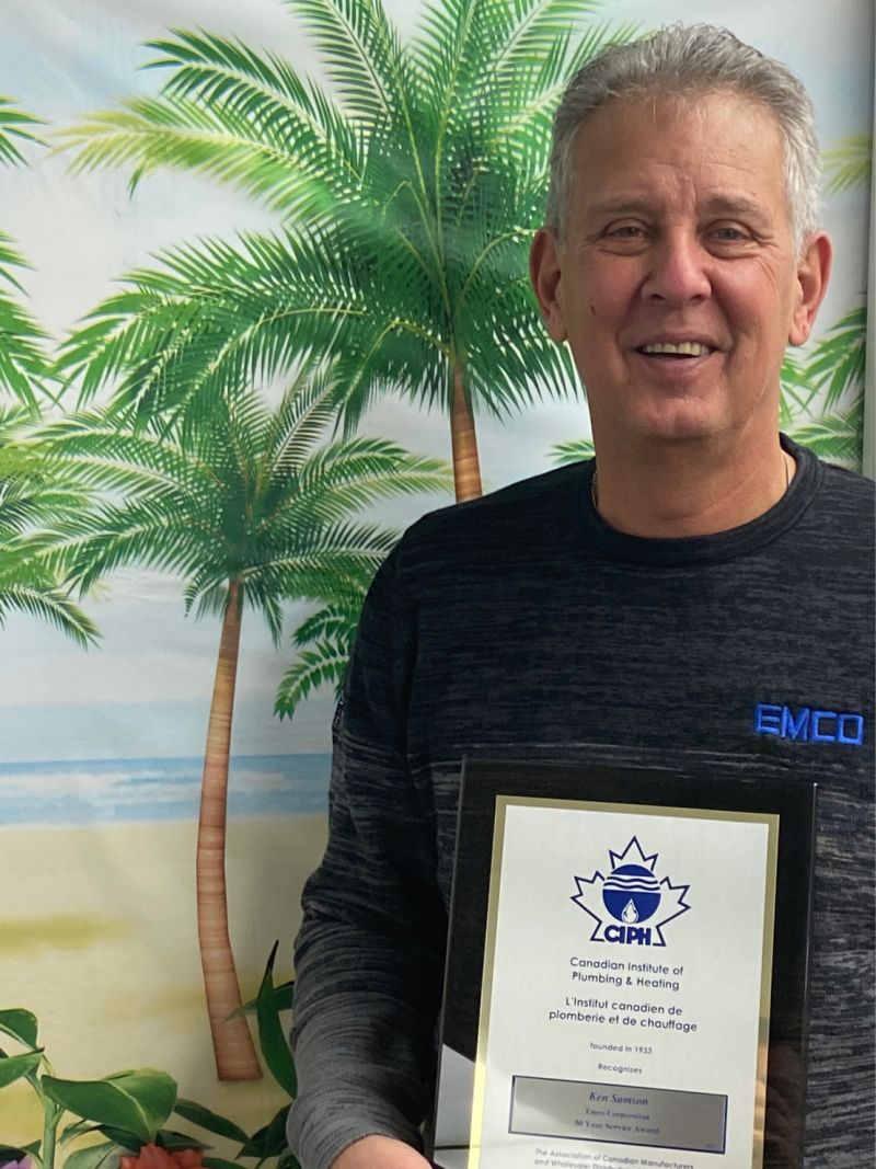 Ken Samson receives CIPH award - Mechanical Business