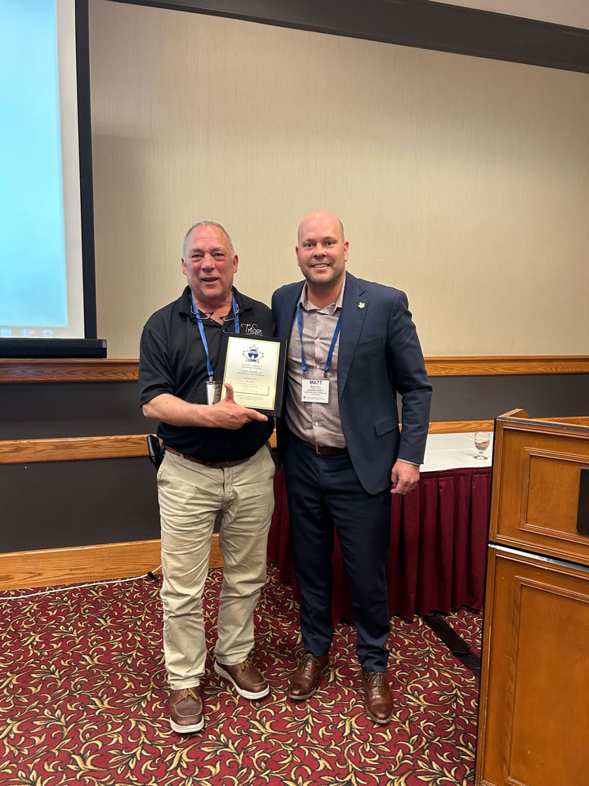 CIPH presents Gaylen Anderson with LifeTime Service Award - Mechanical ...