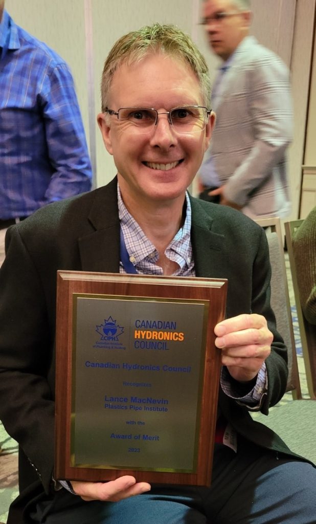 Lance MacNevin recognized with CHC Award of Merit - Mechanical Business